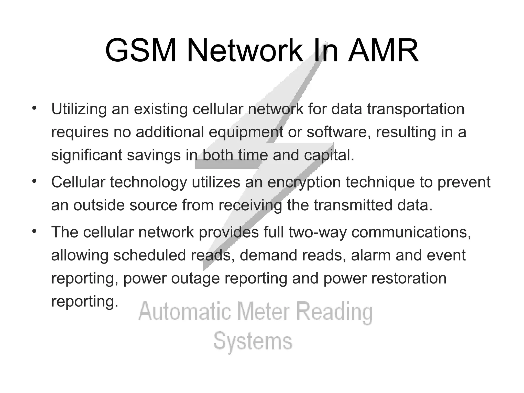 AUTOMATIC METER READING SYSTEMS | PPT | Computer Networking | Computing