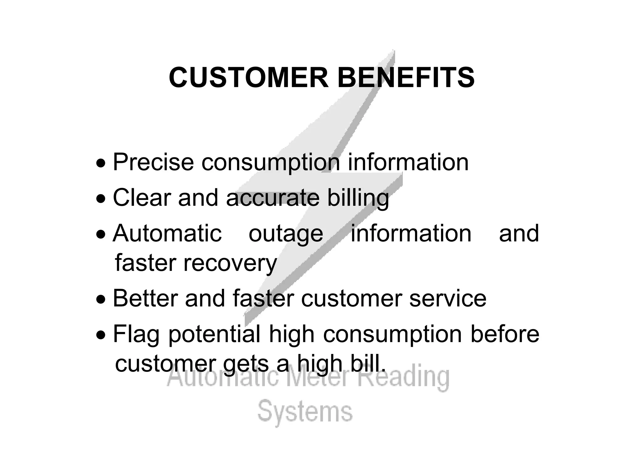 AUTOMATIC METER READING SYSTEMS | PPT | Computer Networking | Computing