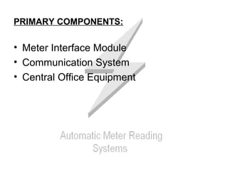AUTOMATIC METER READING SYSTEMS | PPT | Computer Networking | Computing