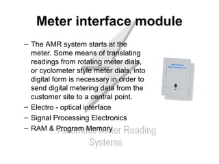 AUTOMATIC METER READING SYSTEMS | PPT | Computer Networking | Computing