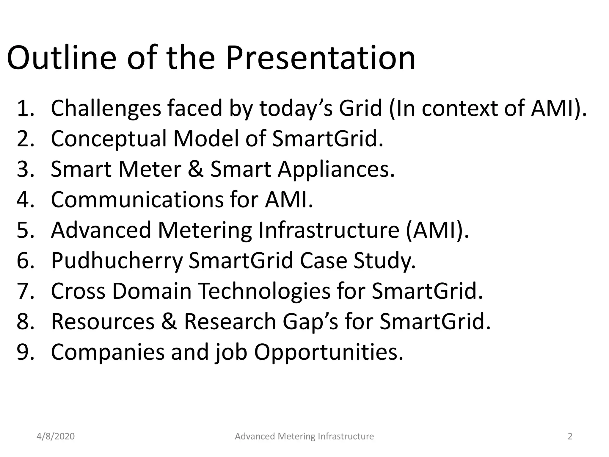 Smart Grid Advanced Metering Infrastructure | PDF