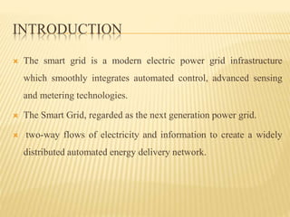 Smart grid presentation | PPTX