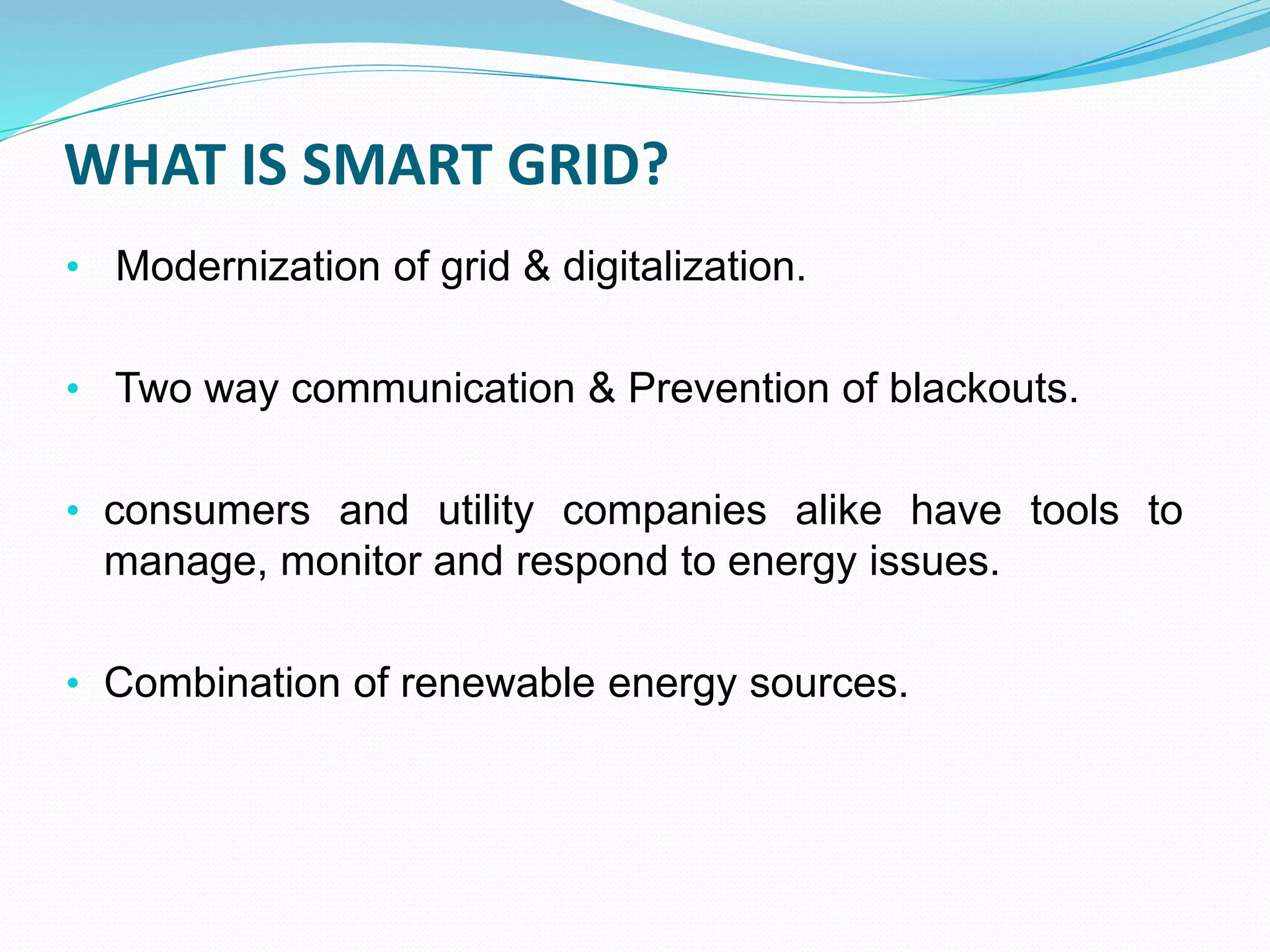Smart grid the future grid | PPTX