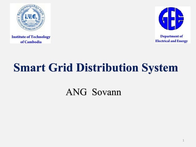 Smart grid distribution system | PPTX | Gas and Electric | Home Utilities