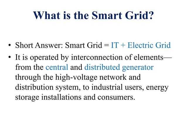 Smart grid distribution system | PPTX | Gas and Electric | Home Utilities