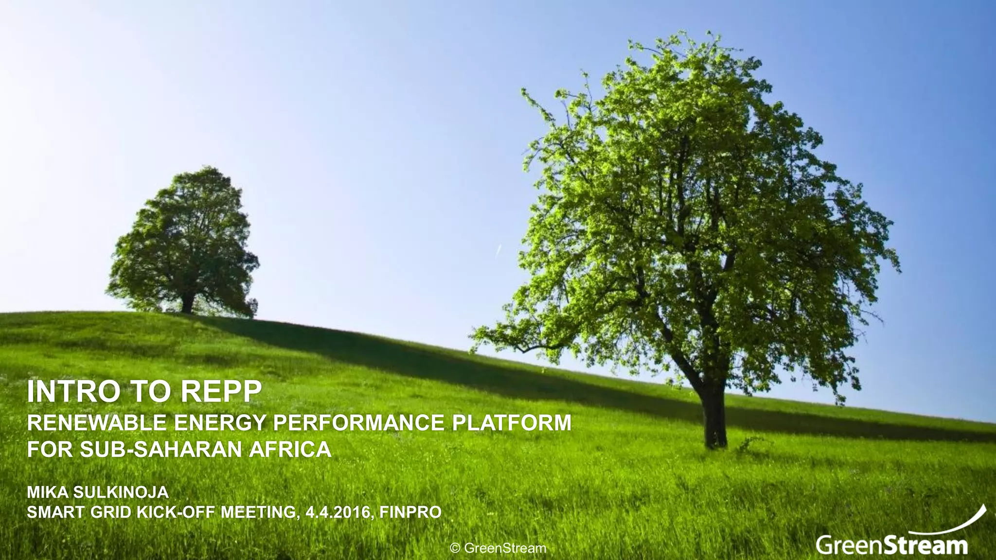 GreenStream Network_Renewable Energy Performance Platform_Smart grid ...