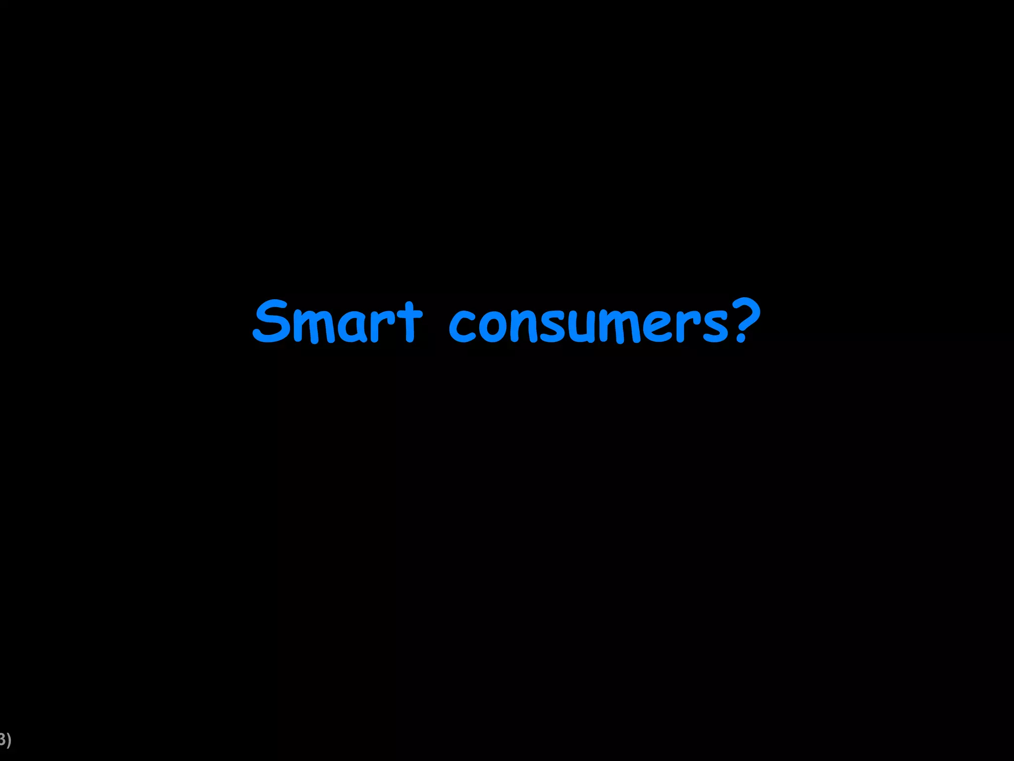 Smart Grid Needs Smart Consumers | PPT