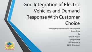 Smart grid paper presentation | PPTX