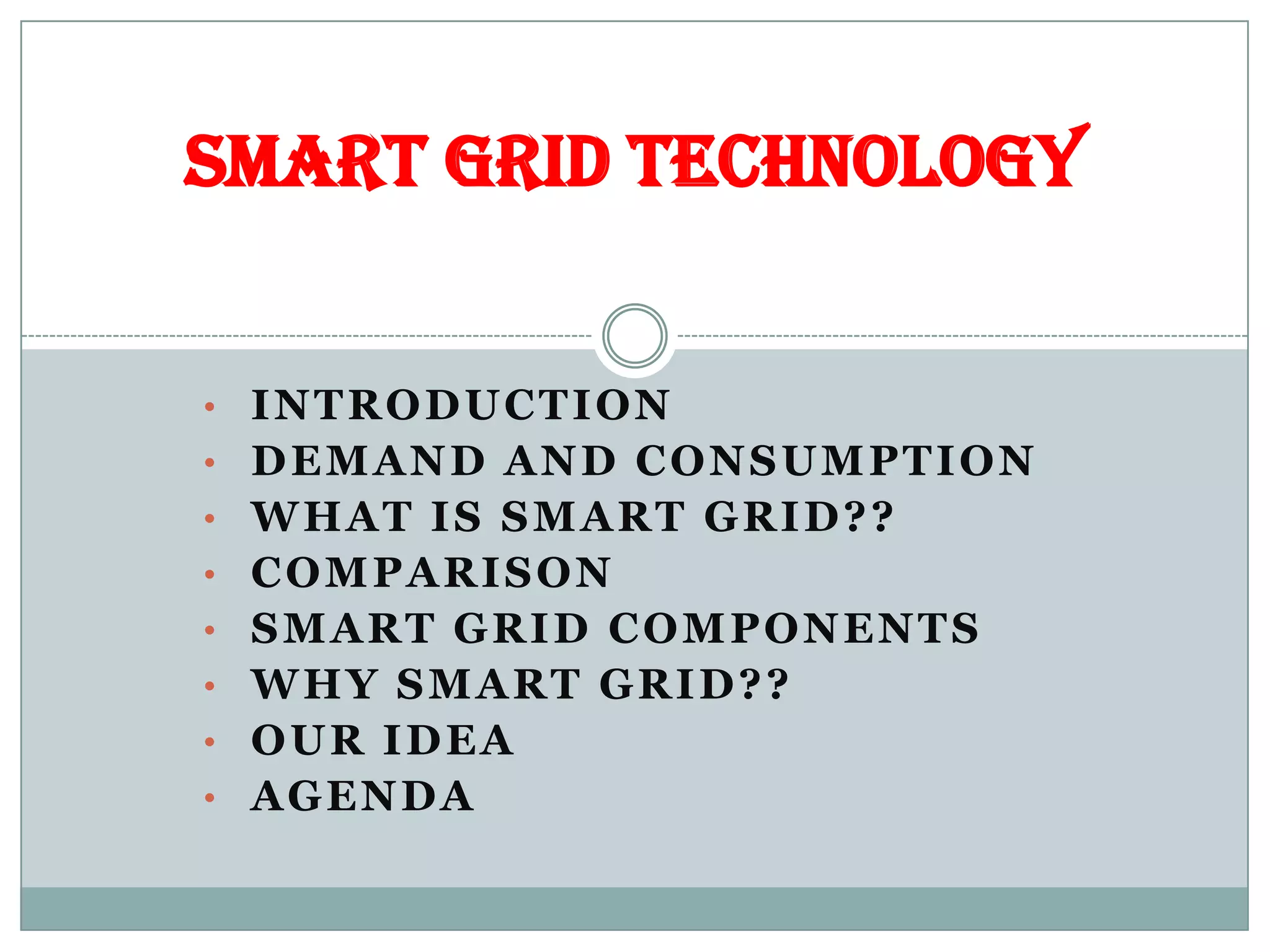 Smart grid ppt | PPTX