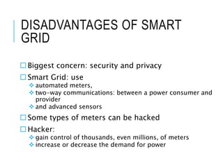 Smart grid and hydo electric power power plant | PPTX