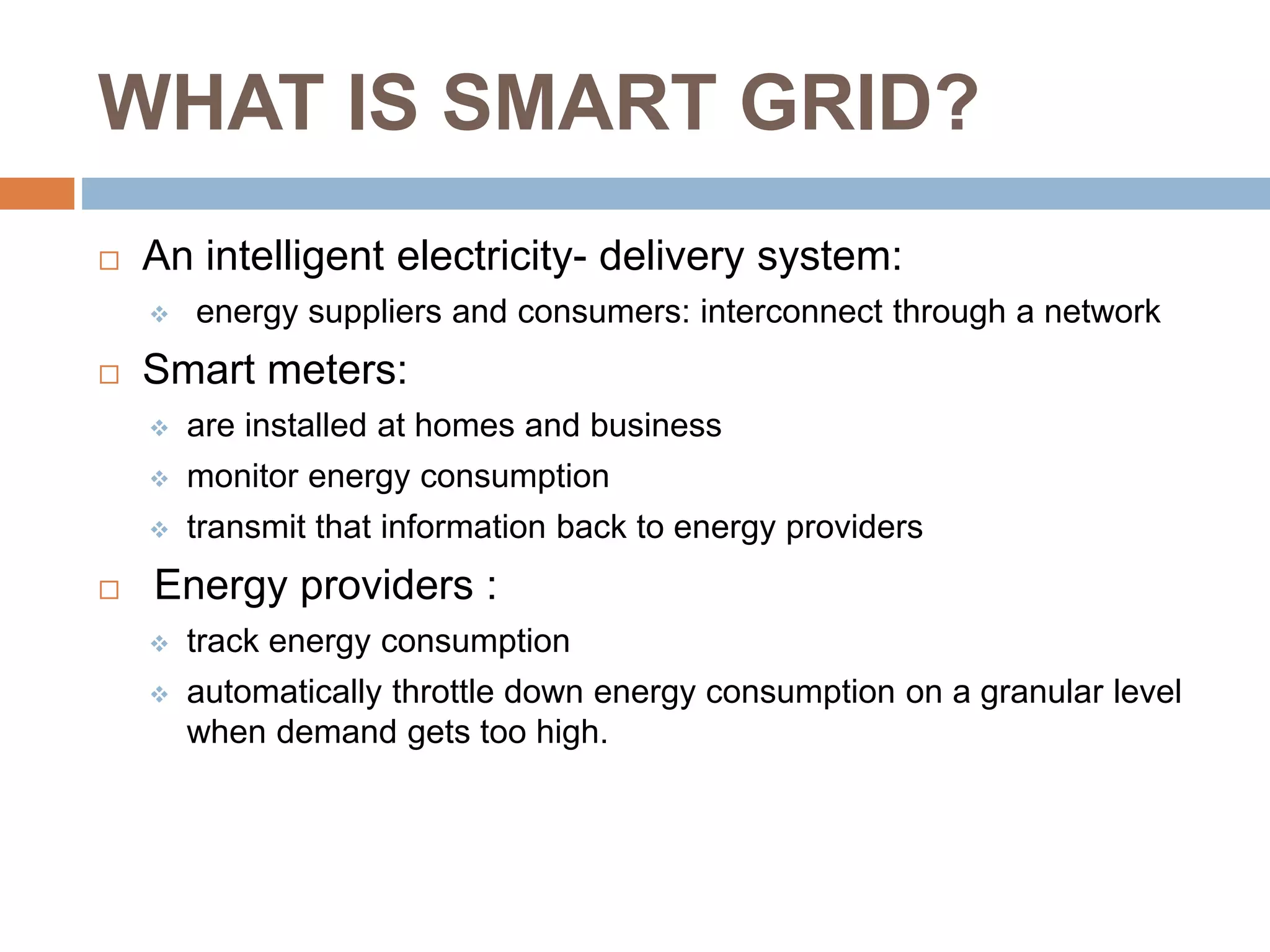 Smart Grid ppt | PPT