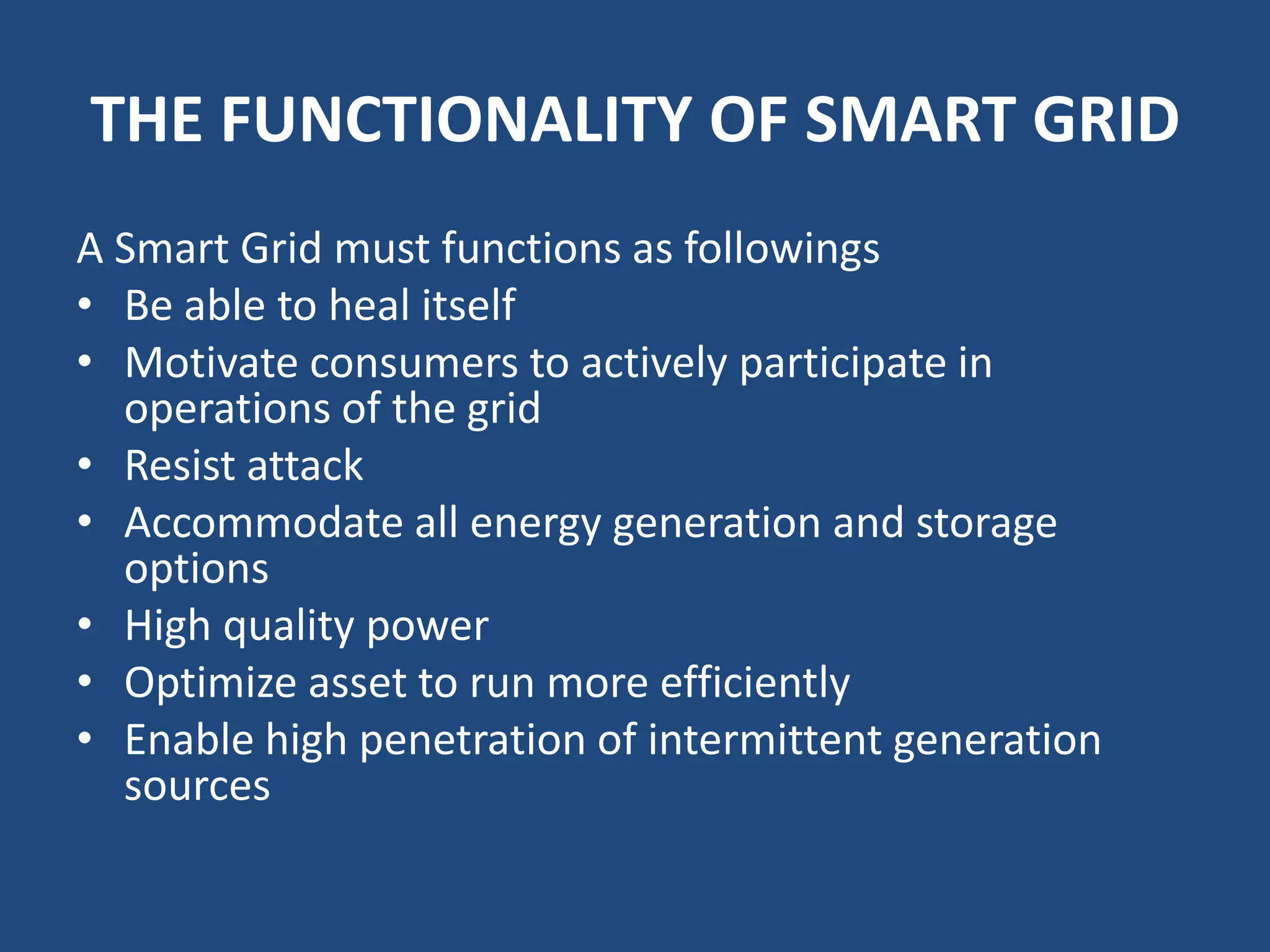 Smart grid presentation | PPTX