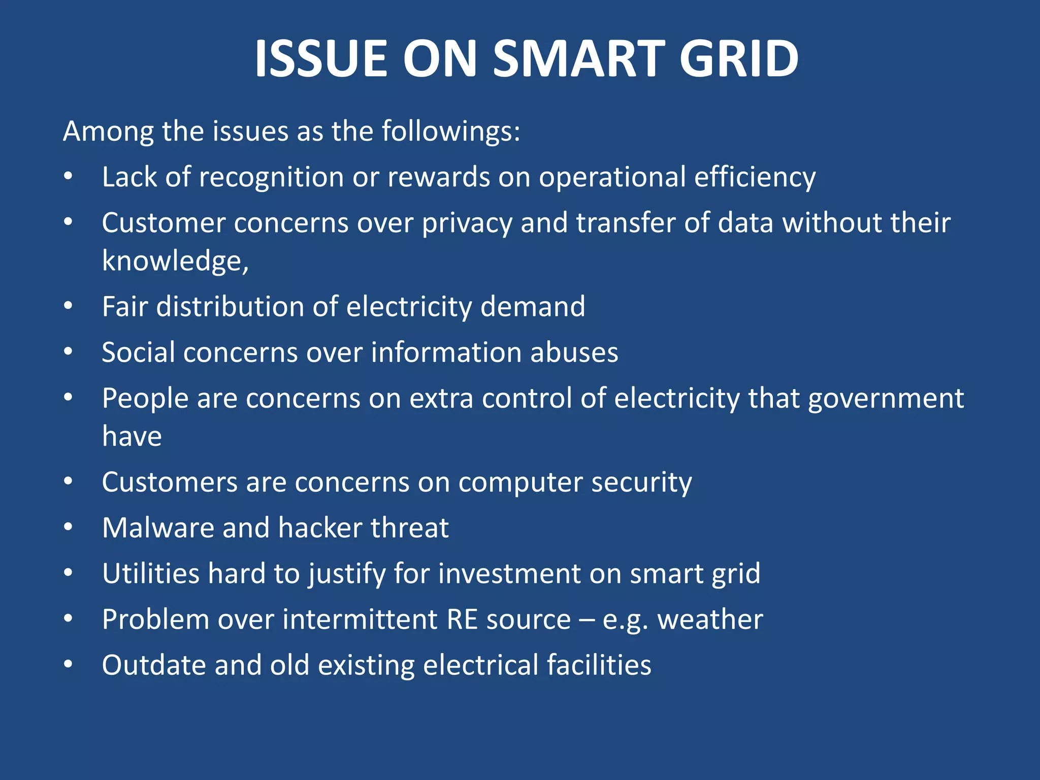 Smart grid presentation | PPTX