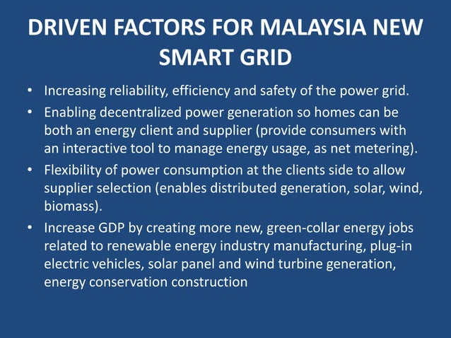 Smart grid presentation | PPTX