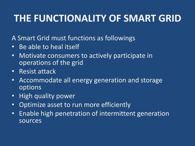 Smart grid presentation | PPTX