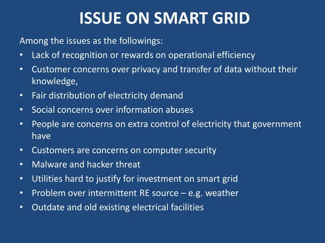 Smart grid presentation | PPTX