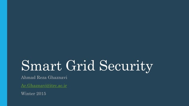 Smart grid security | PDF