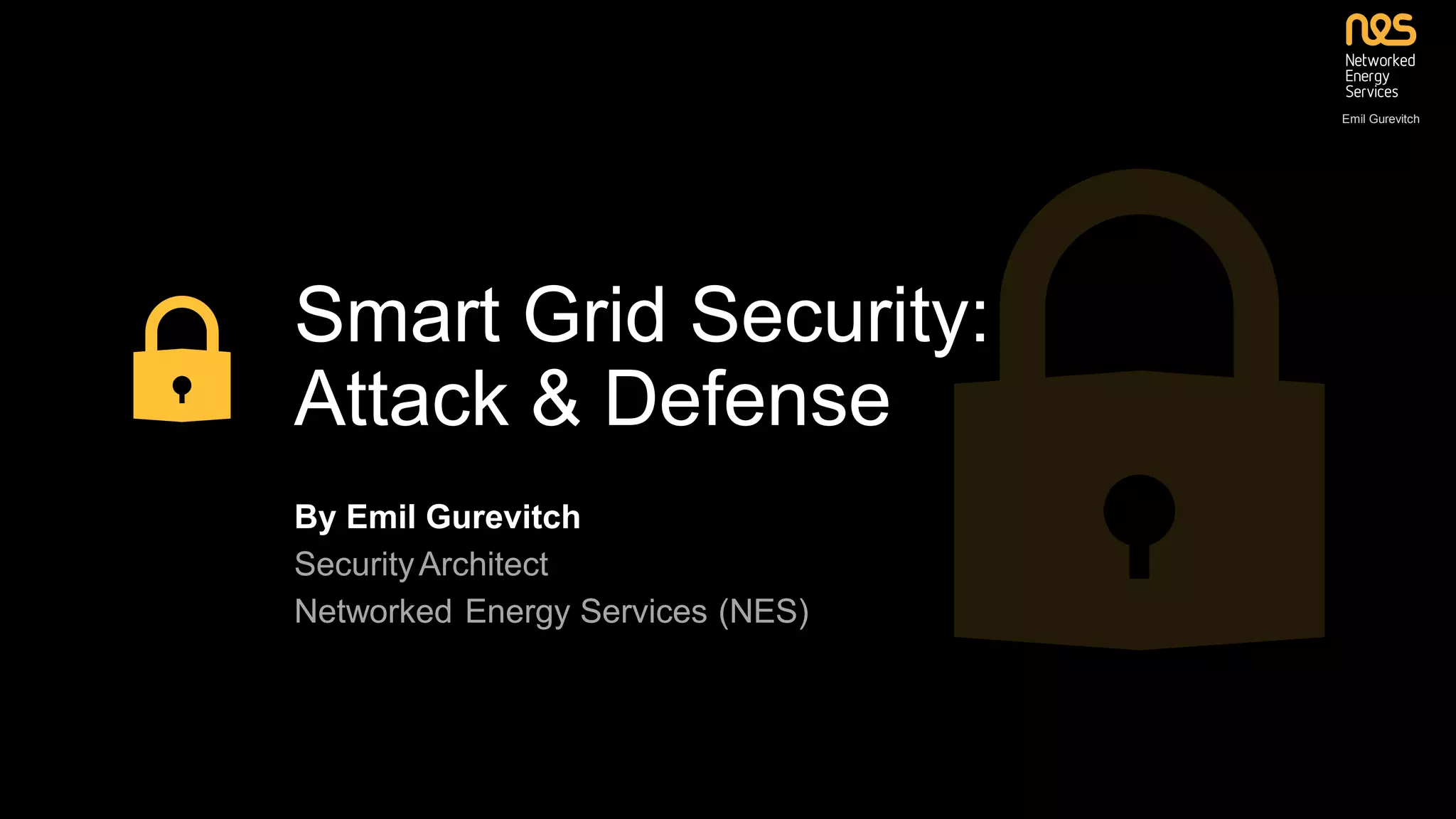 Smart Grid Security - Attack & Defense | PPT