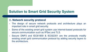 Cyber security in Smart grid system | PPTX