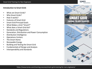 Smart Grid Training for Non Engineers : Tonex Training | PPTX