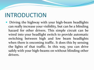 Smart Headlight Ppt Last Modified 2 Pptx
