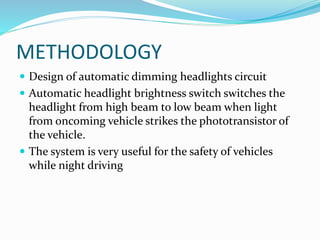 Smart Headlight Ppt Last Modified 2 Pptx