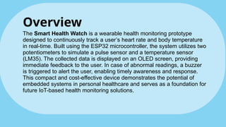 Smart Healthcare Monitoring cad mad sad pad | PPTX