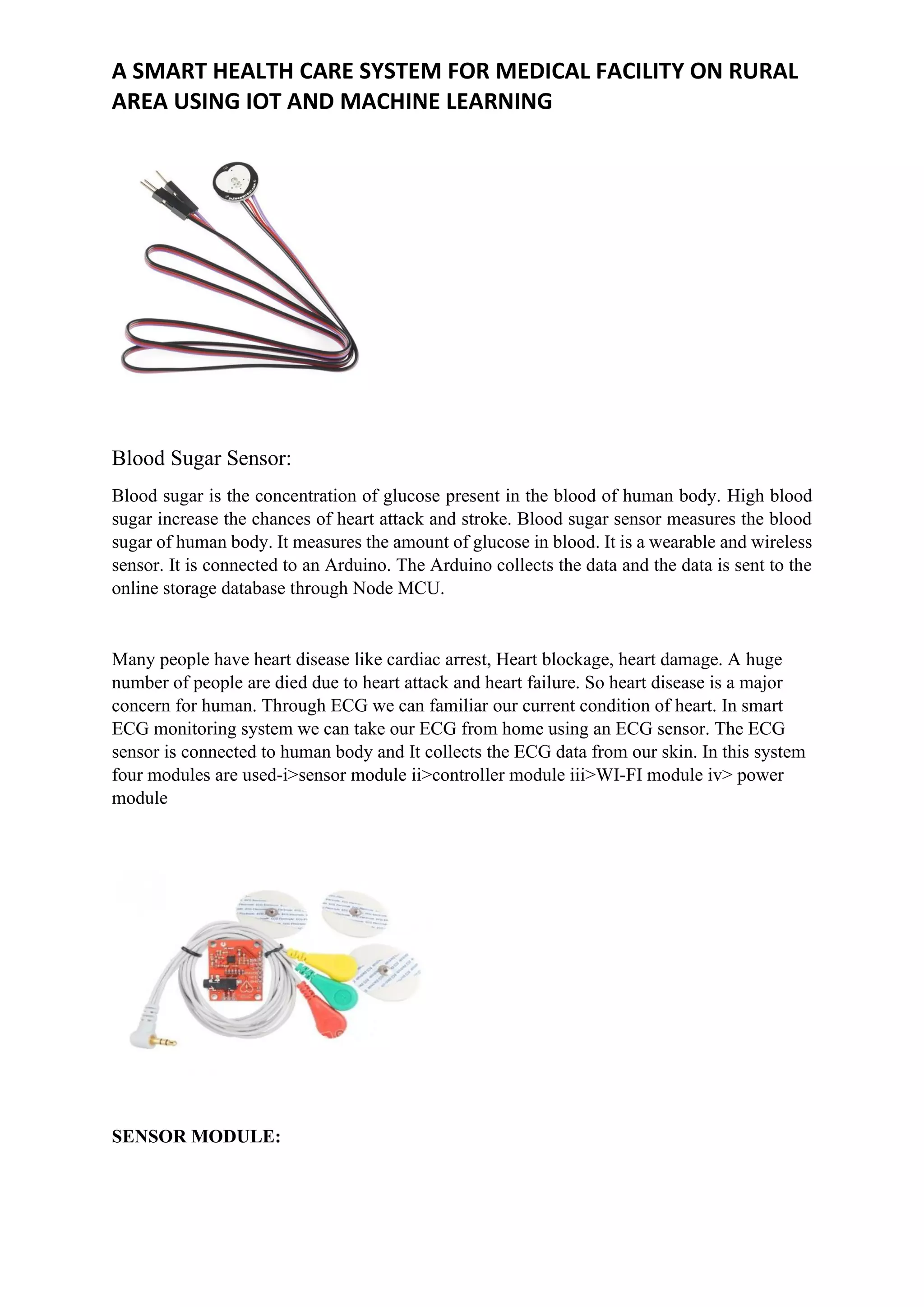 Smart health care System Using IOT and Machine learning | PDF