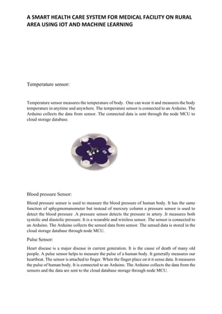 Smart health care System Using IOT and Machine learning | PDF