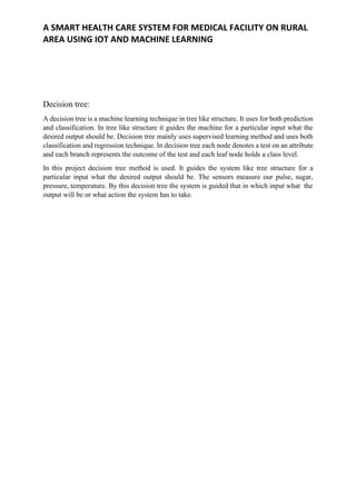 Smart health care System Using IOT and Machine learning | PDF