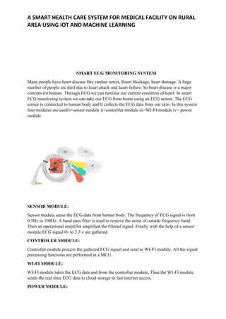Smart health care System Using IOT and Machine learning | PDF