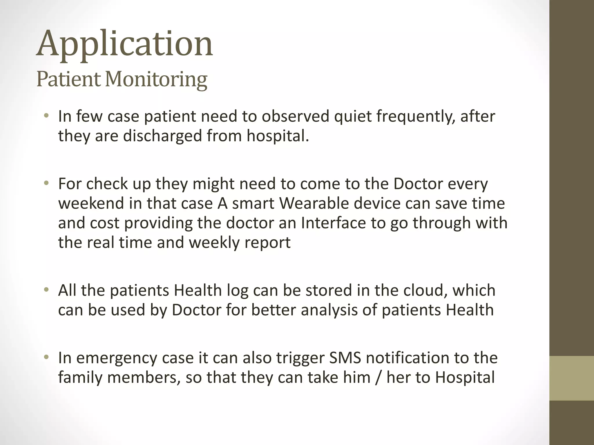 Smart health monitoring system | PPTX