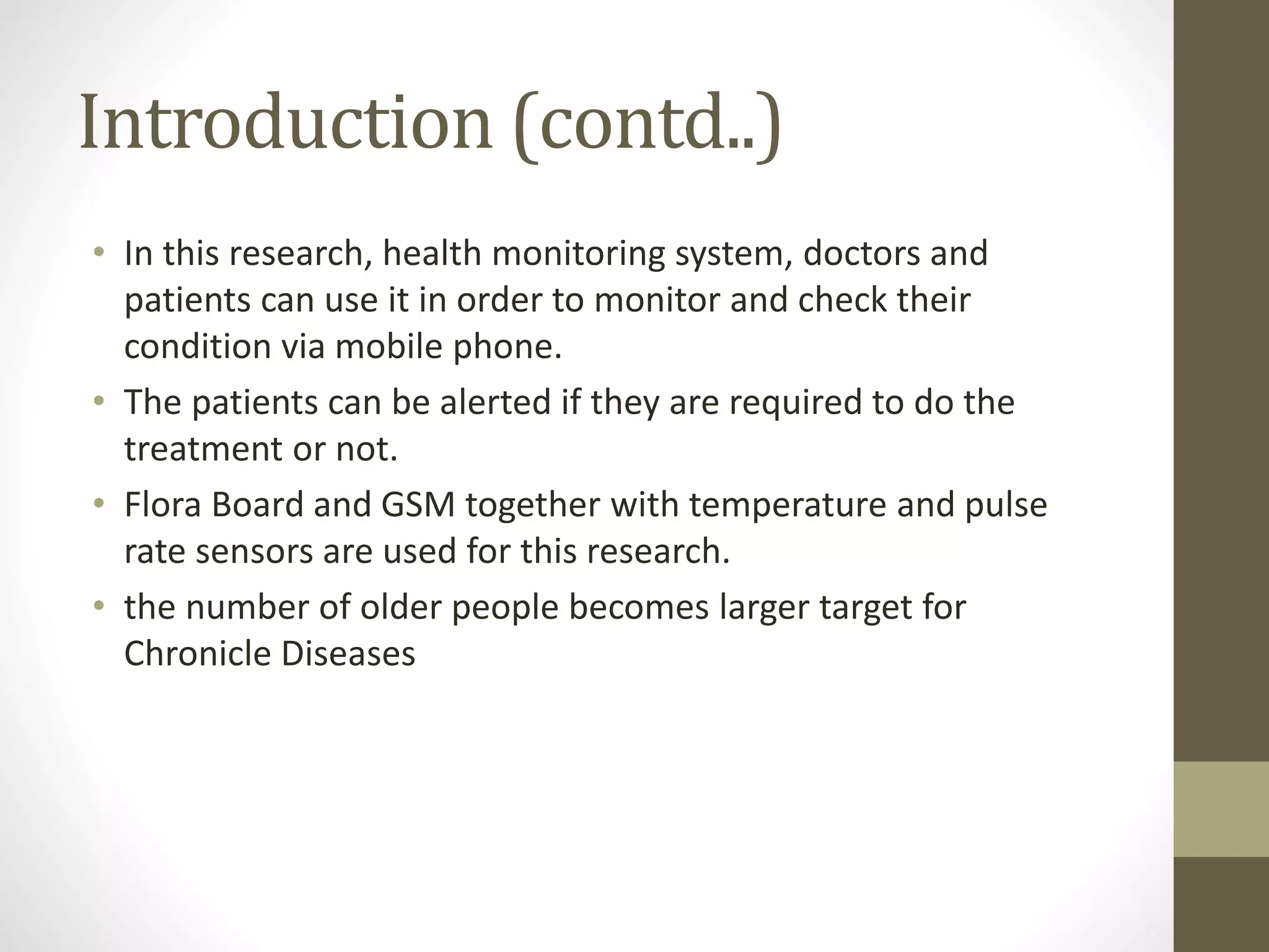 Smart health monitoring system | PPTX