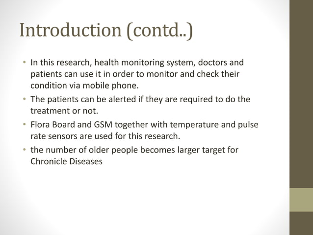 Smart health monitoring system | PPTX