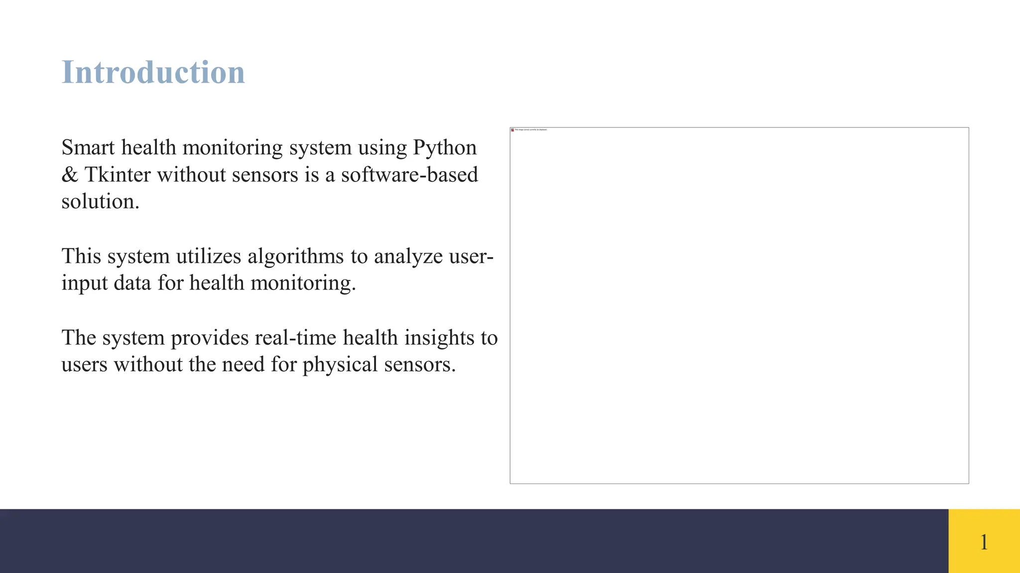 SMART HEALTH MONITORING SYTEM USING PYTHON & TKINTER WITHOUT SENSORS.pptx