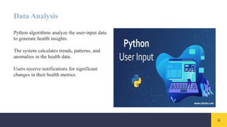 SMART HEALTH MONITORING SYTEM USING PYTHON & TKINTER WITHOUT SENSORS.pptx