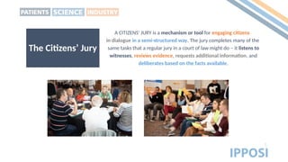 IPPOSI CITIZENS JURY ON AI in HEALTHCARE | PPTX