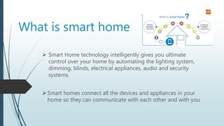 Smart home applications in daily life | PPSX