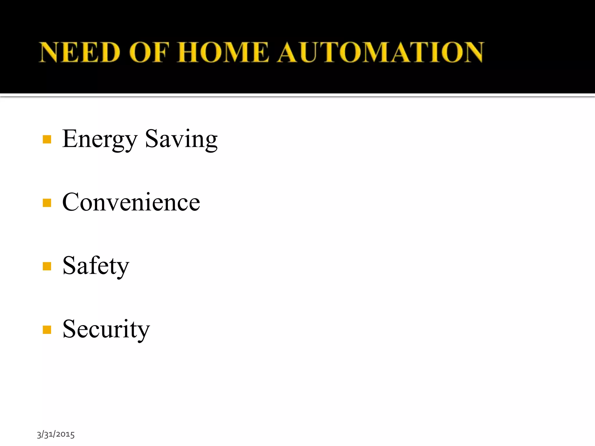 Smart home device system using arduino uno & X-Bee | PPT
