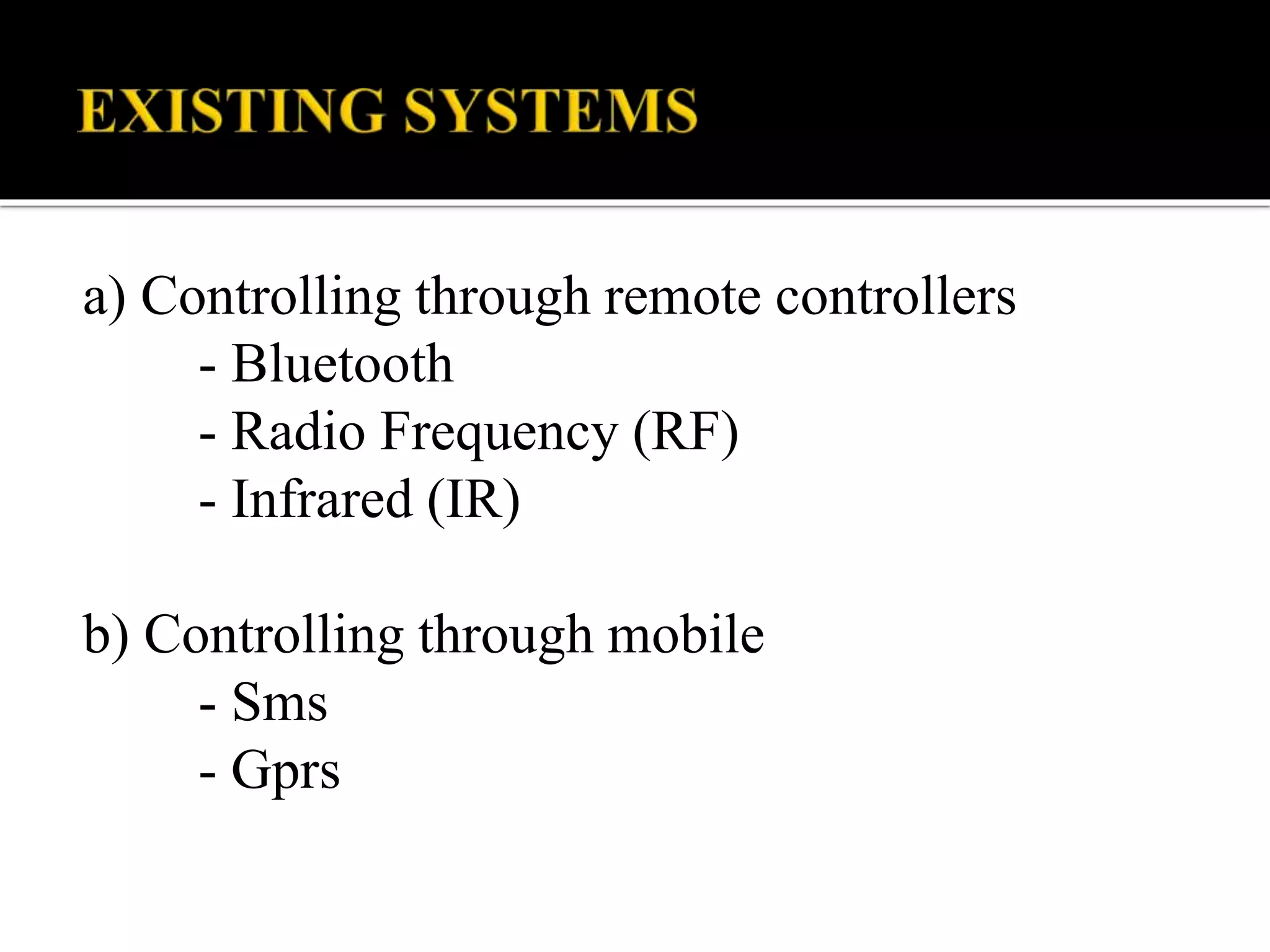 Smart home device system using arduino uno & X-Bee | PPT