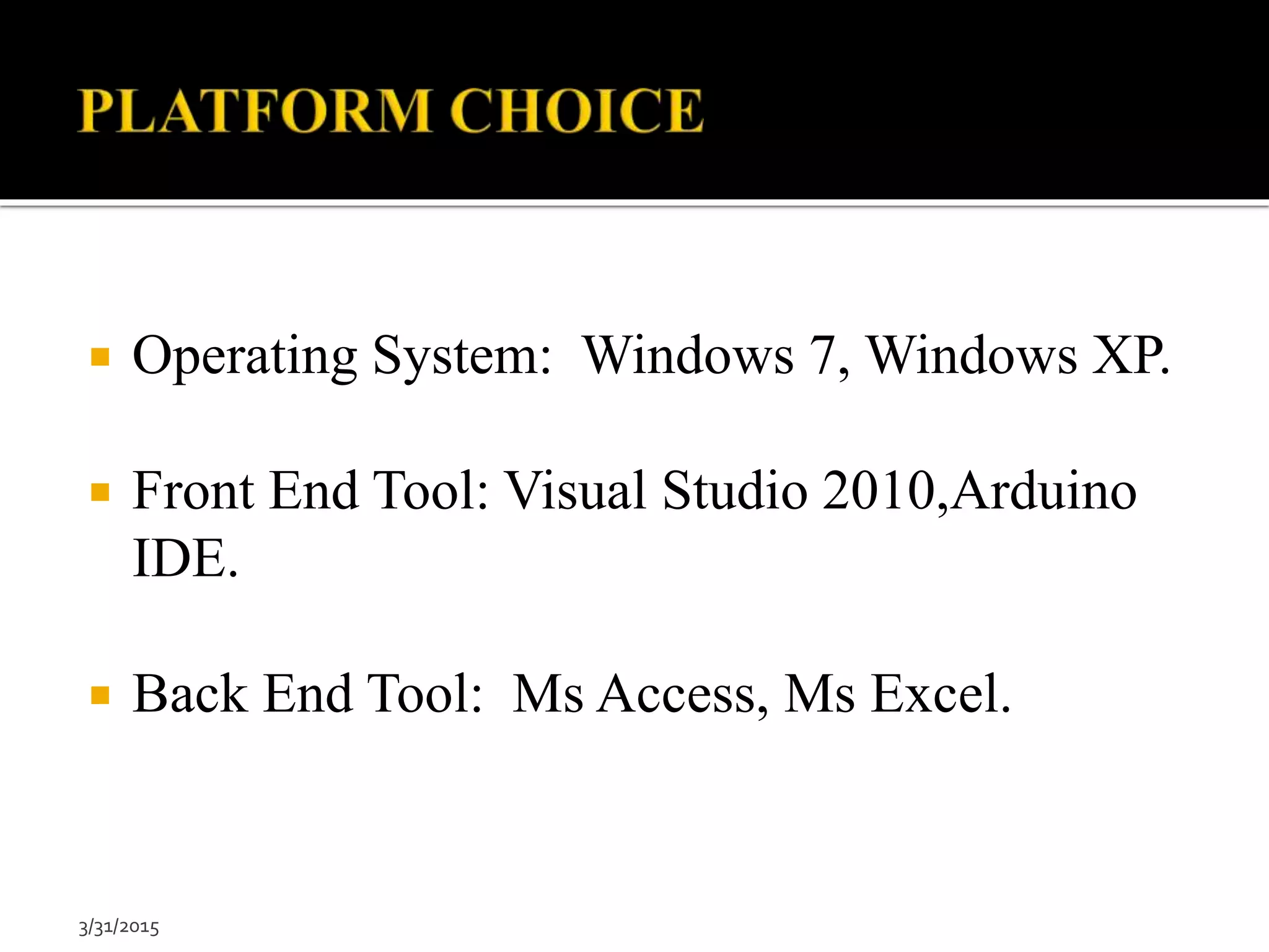 Smart home device system using arduino uno & X-Bee | PPT