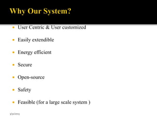 Smart home device system using arduino uno & X-Bee | PPT