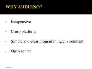 Smart home device system using arduino uno & X-Bee | PPT