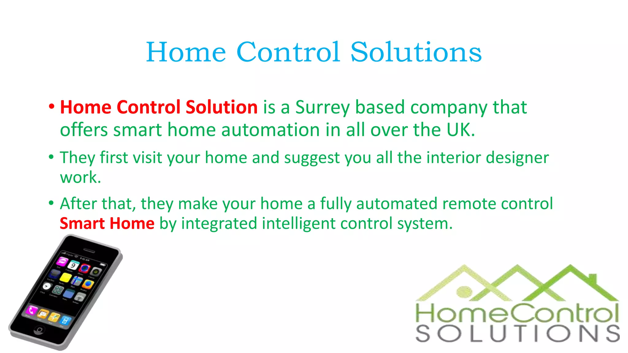 Smart Home and Home Automation Systems | PPT