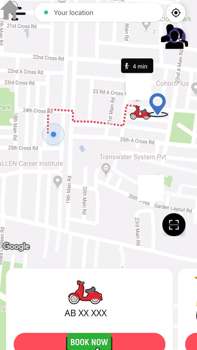 Bike Booking App UI/UX Design | PDF