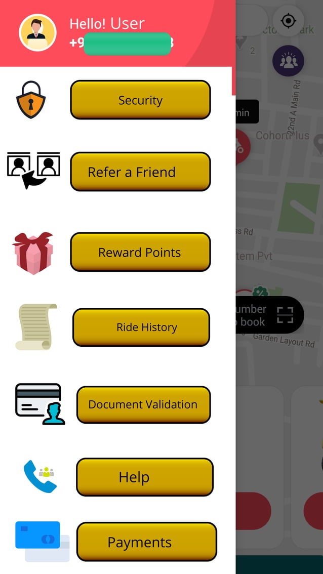 Bike Booking App UI/UX Design | PDF