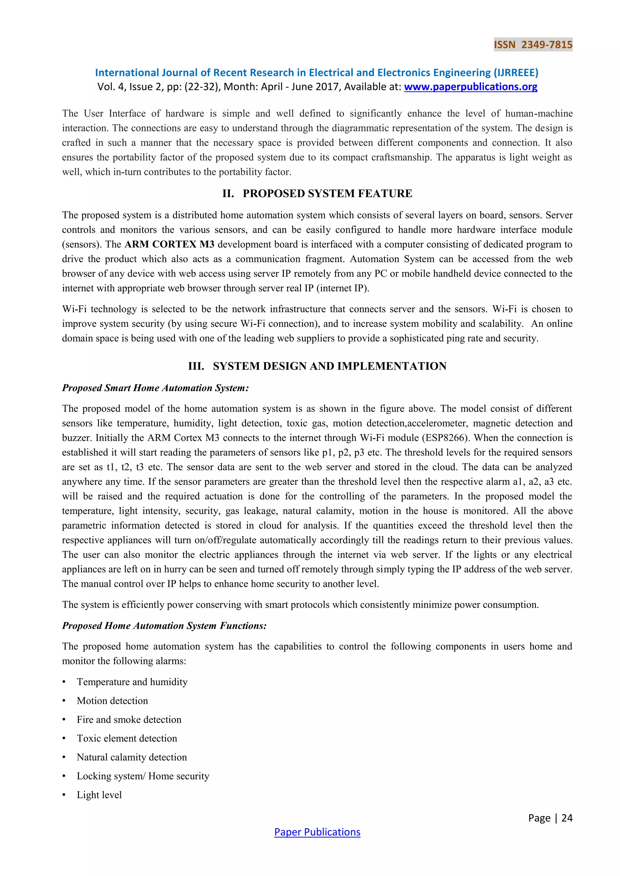 Smart Home Automation Using Iot Internet Of Things Pdf Smart Home Home And Garden