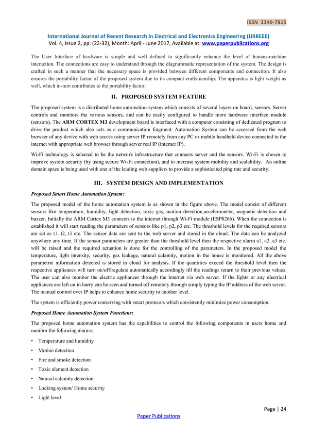 Smart Home Automation Using Iot Internet Of Things Pdf Smart Home