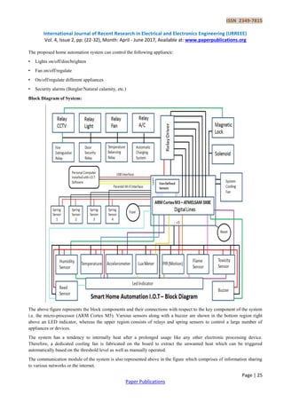 Smart Home Automation Using IOT (Internet OF Things) | PDF | Smart Home ...