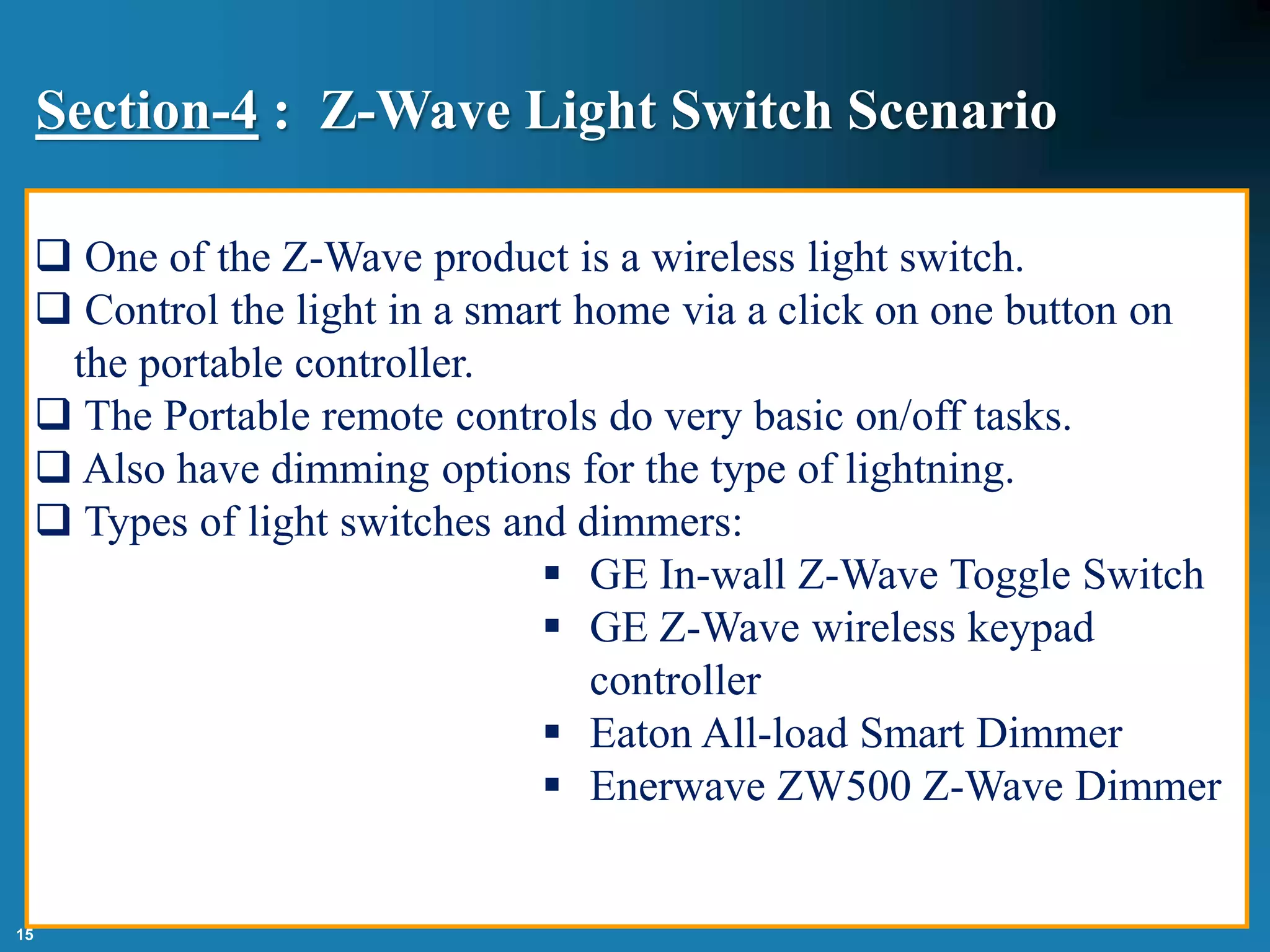 Smart home automation using z wave protocol | PPTX